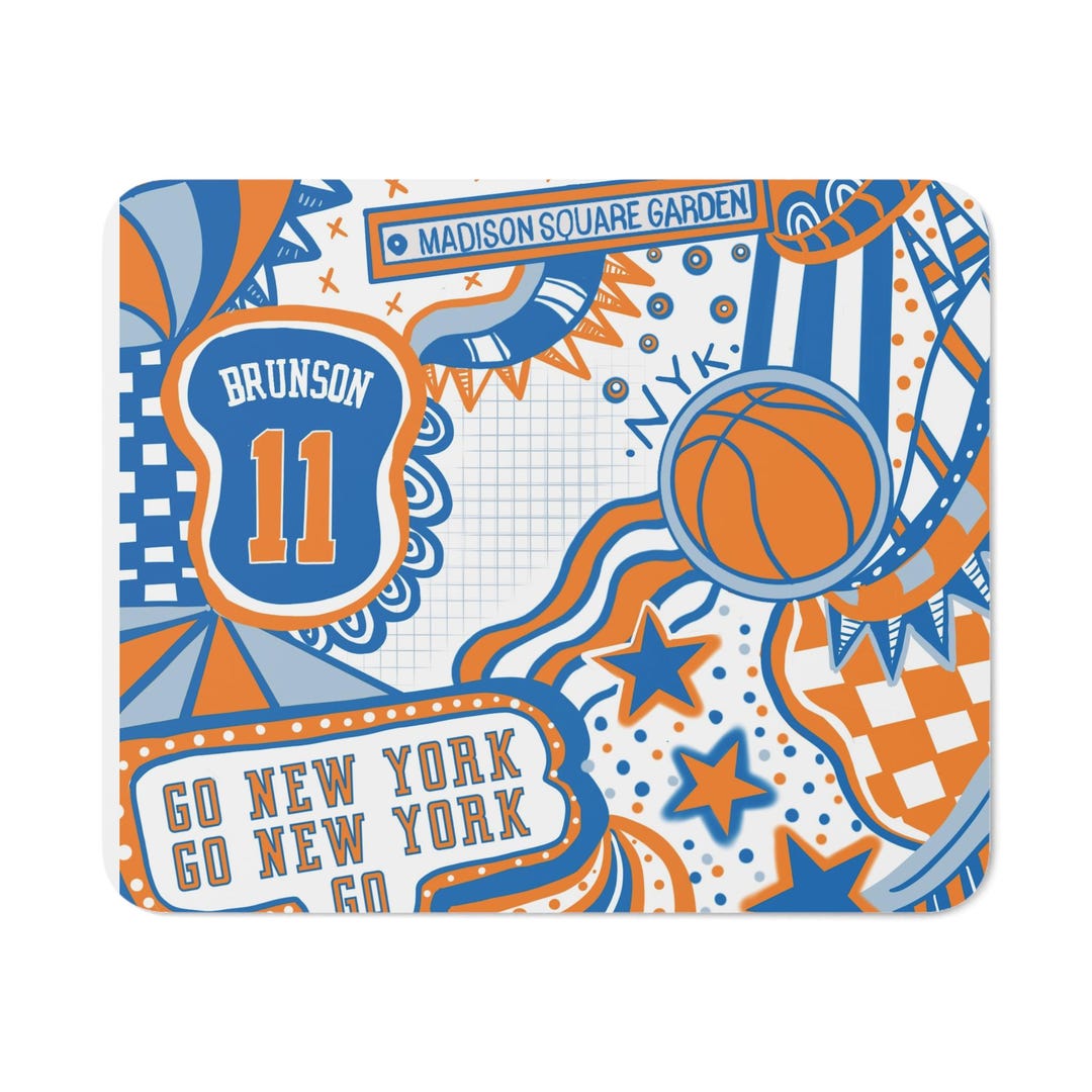 New York Basketball Desk Mouse Pad, Sports Office Decor, Gamer Gift ...