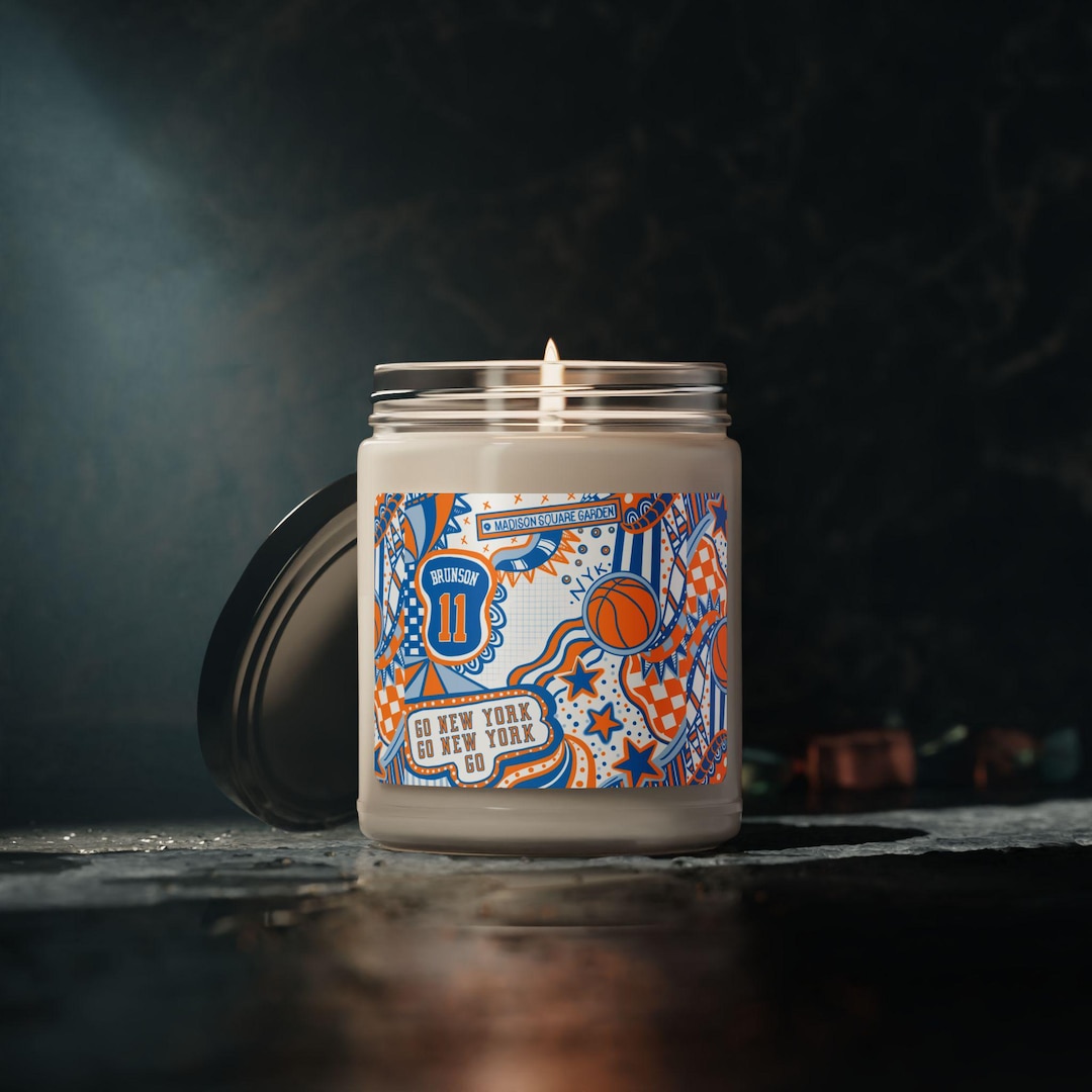 NYC Basketball Team Candle, Knicks Candle, Basketball Gift, Sports ...