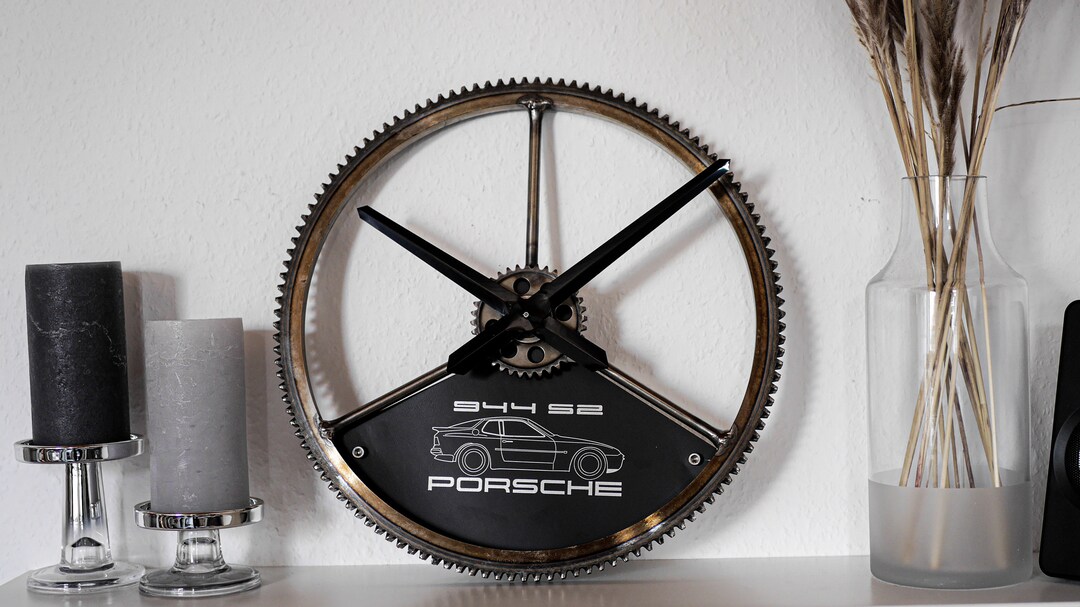 Gear-driven Clock | Wall Clock for Motor Enthusiasts | Personalized ...