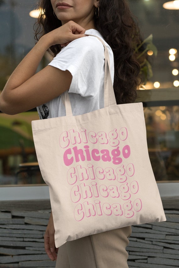 Chicago Canvas Tote Bag Chicago Tote Gift Chicago Gift - Etsy