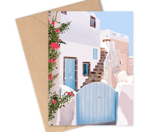 Greece Greeting Card - Etsy