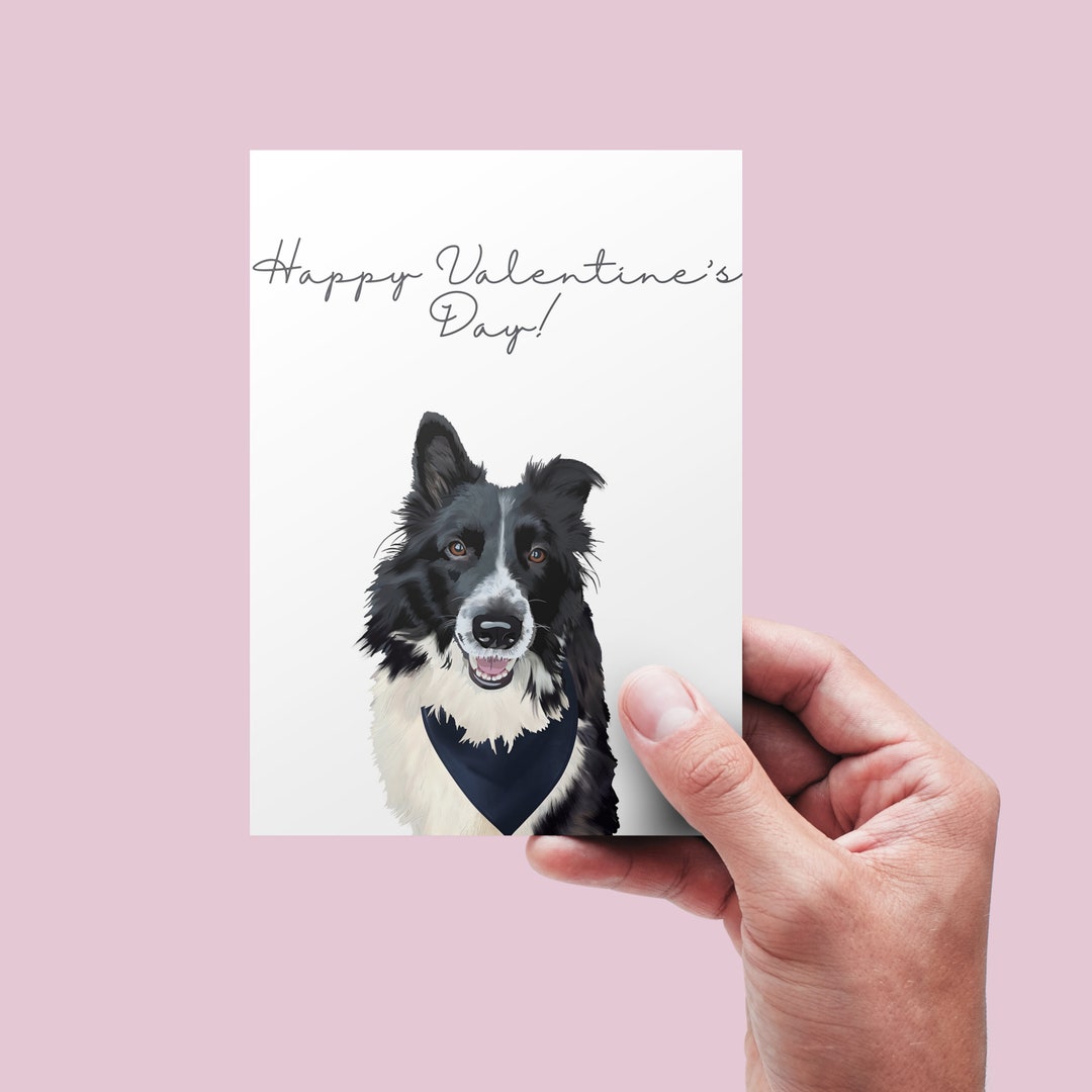 Dog Valentine Card - Dog Valentine's Day Card - Valentines Card for Him ...