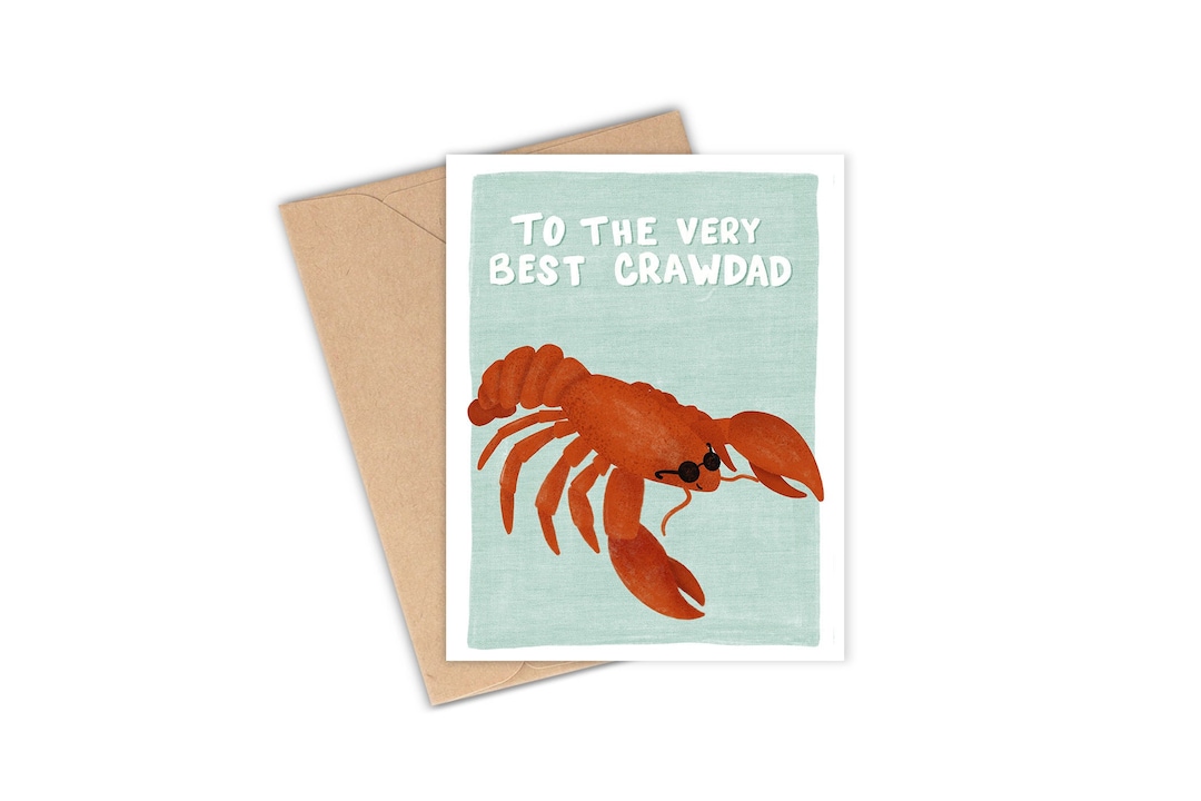 Crawfish Father's Day Greeting Card, Crawdad, New Orleans, Dad's ...
