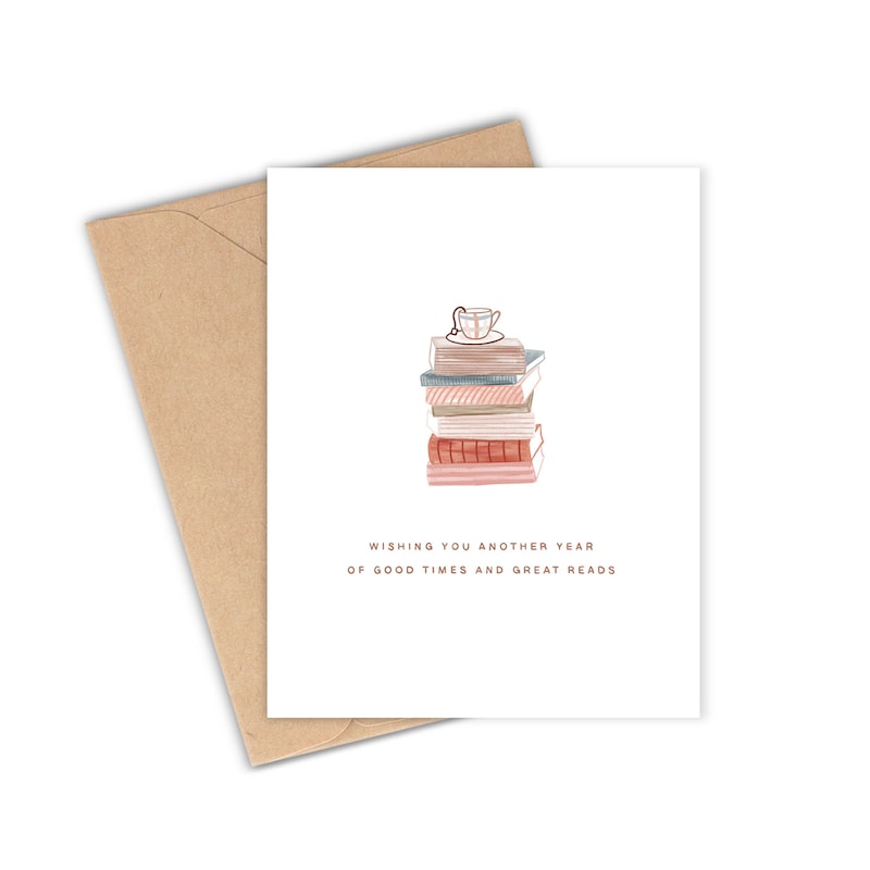 Happy Birthday Book Themed Card - Etsy