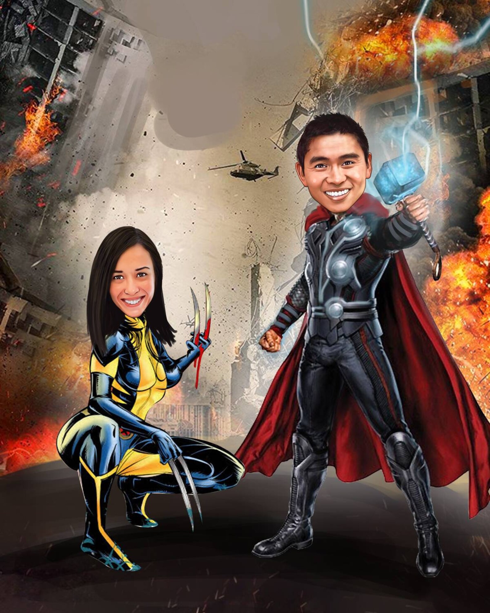 Couples Theme Get Your Own Couples Portrait From Your - Etsy