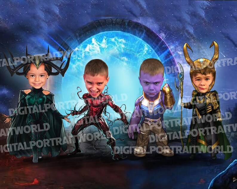 Custom Characters Theme-get Your Own Portrait From Your | Etsy