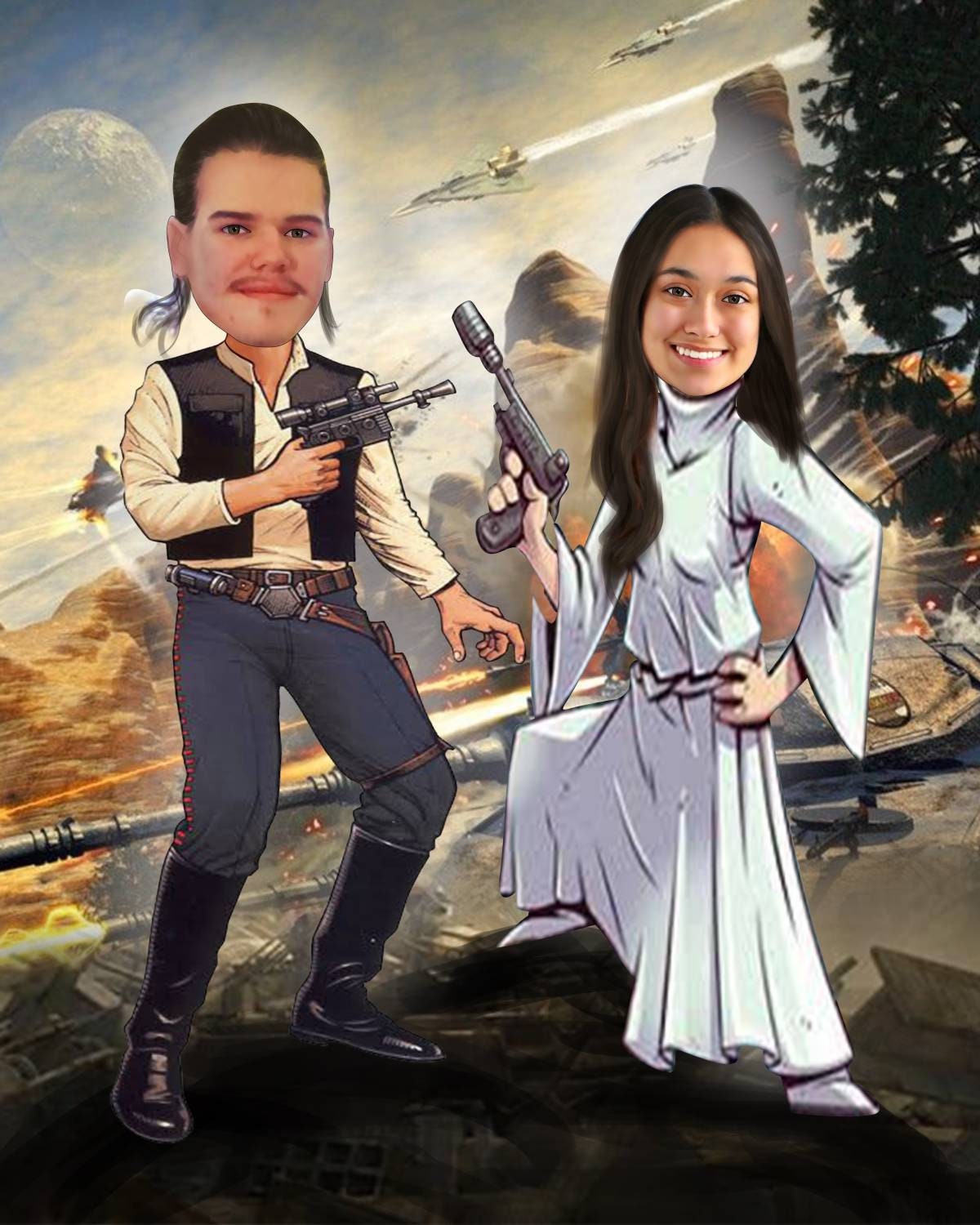 Couples Theme Get Your Own Couples Portrait From Your | Etsy