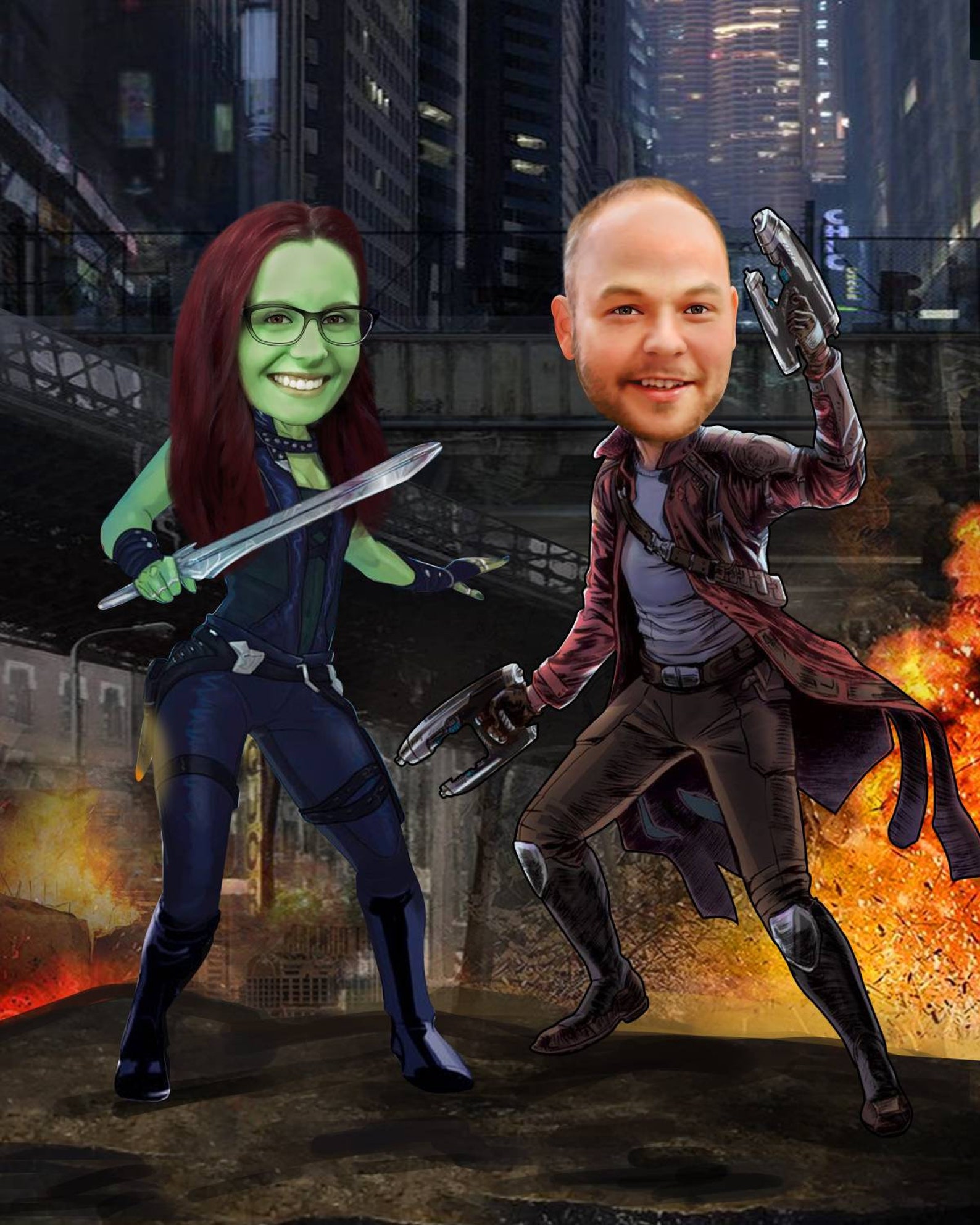 Couples Theme Get Your Own Couples Portrait From Your | Etsy