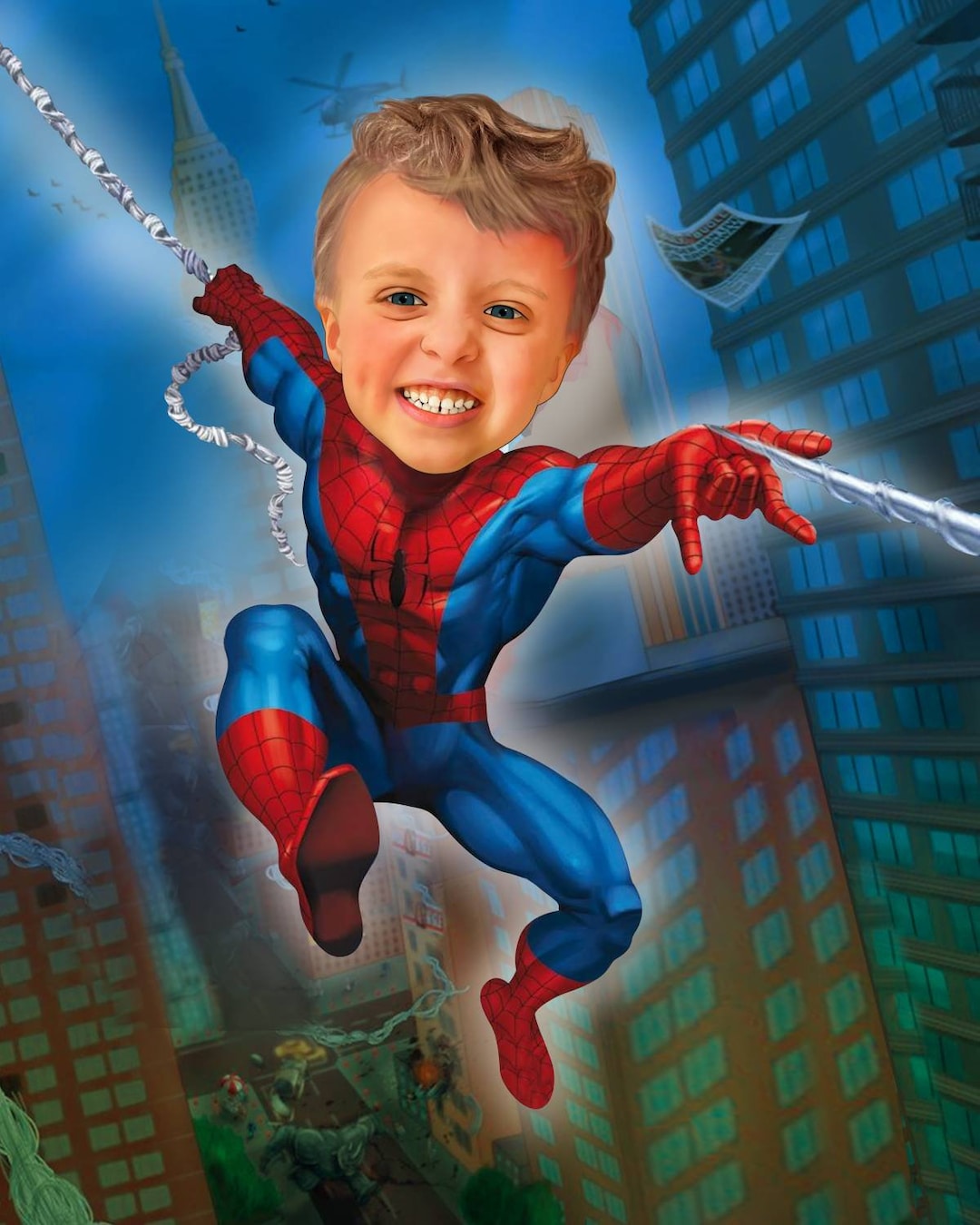 Get Your Own Superhero Portrait From Your Photo/family Digital - Etsy