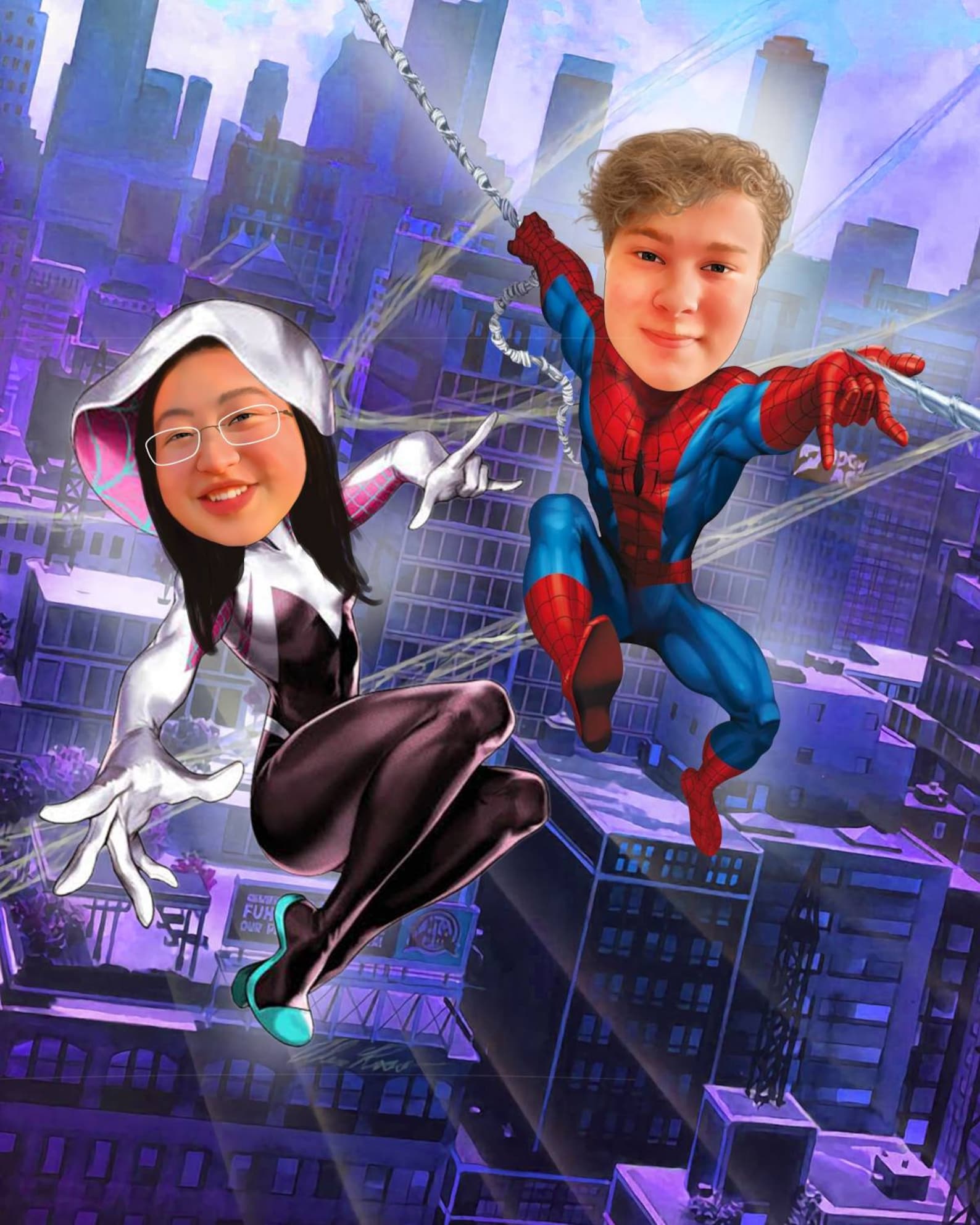 Couples Theme Get Your Own Couples Portrait From Your | Etsy