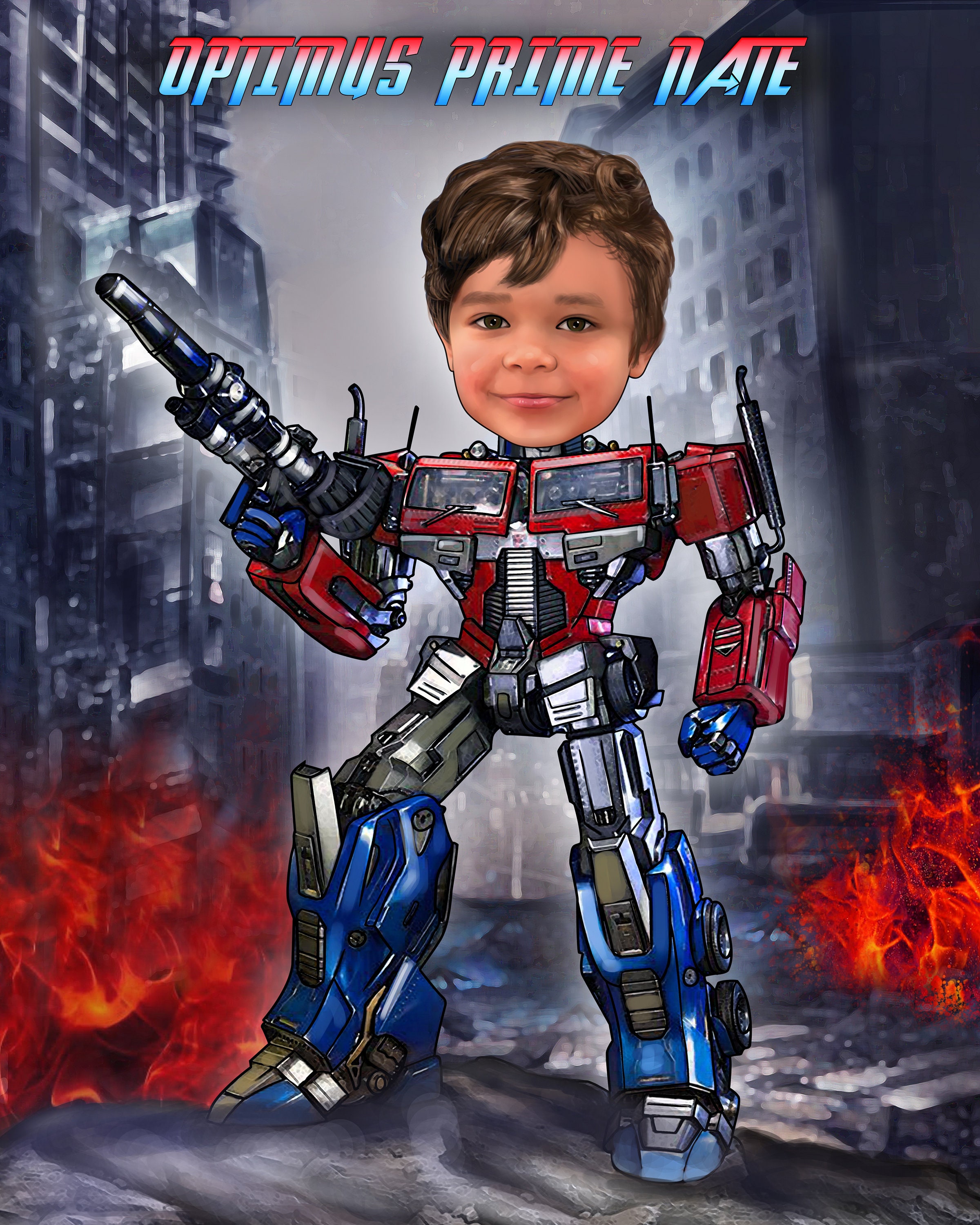 Custom Superhero Portrait From Photo, Unique Gift for Kids (digital ...