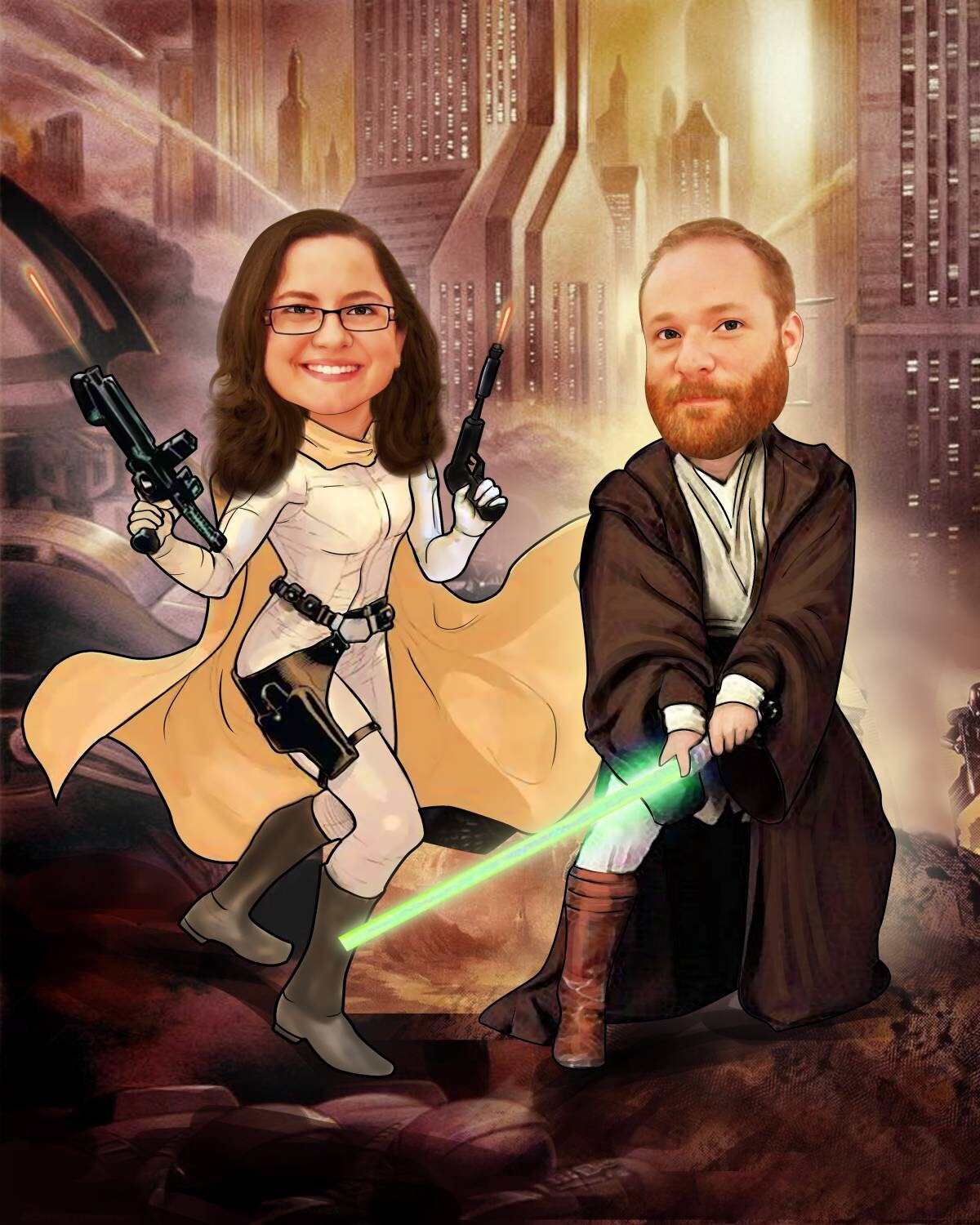 Couples Theme Get Your Own Couples Portrait From Your | Etsy