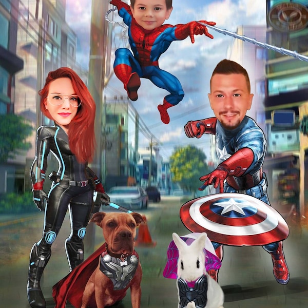 Superhero Memory - Etsy