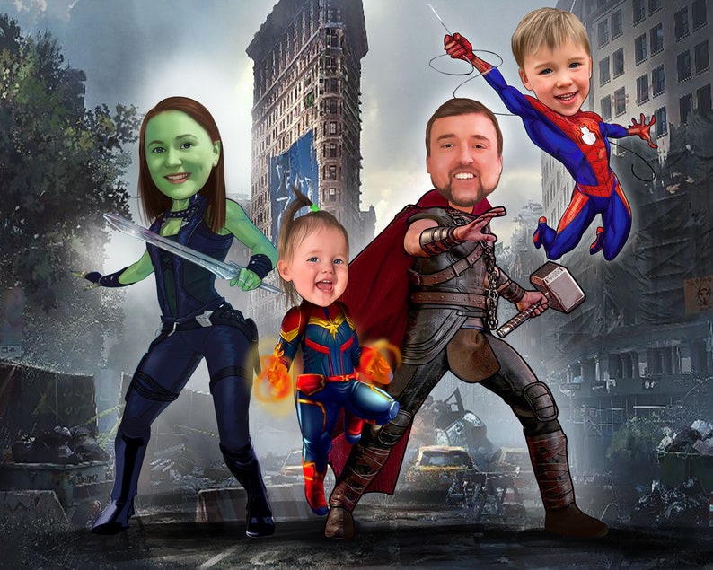 Custom Characters Theme-get Your Own Portrait From Your | Etsy