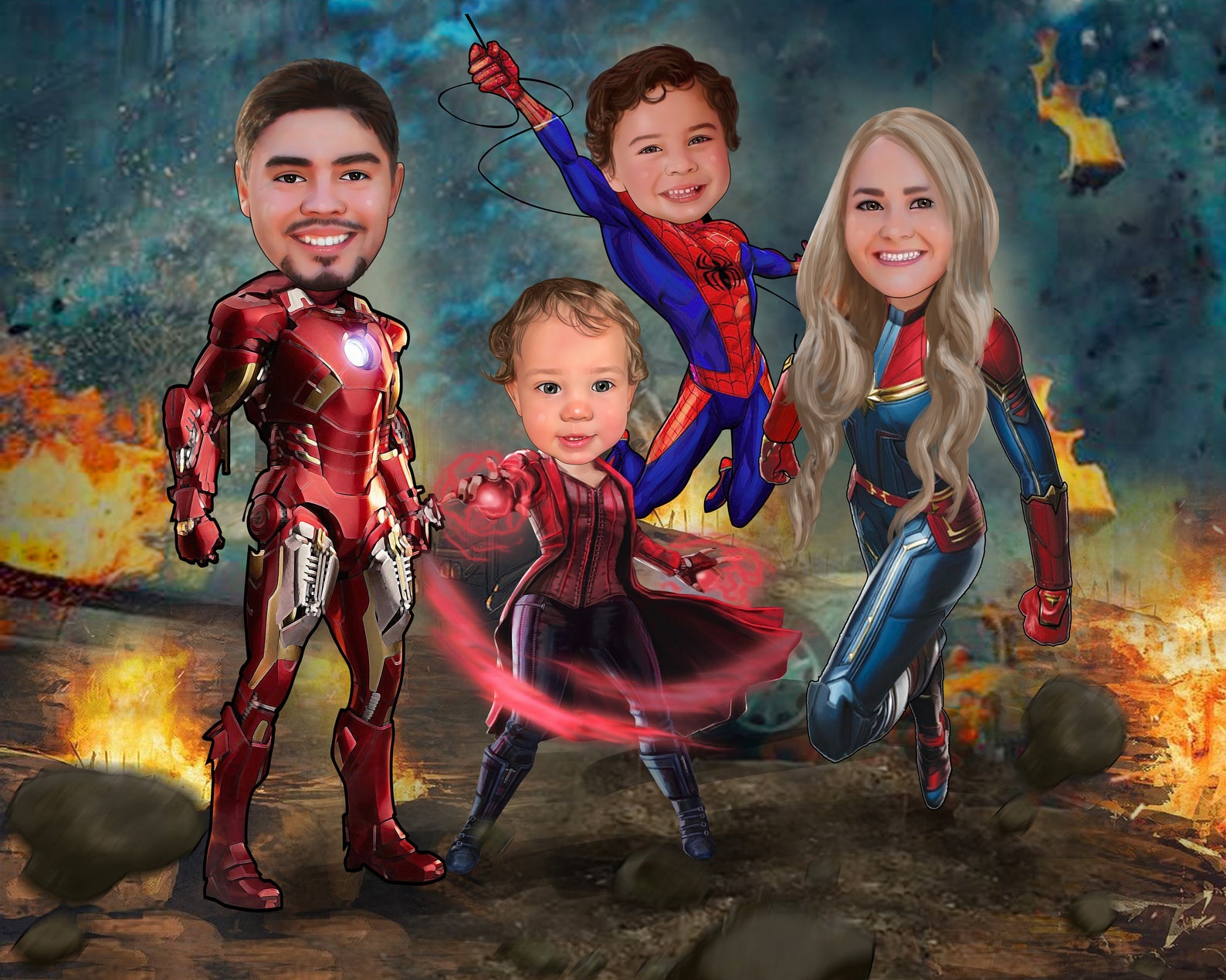 Custom Characters Theme-get Your Own Portrait From Your | Etsy