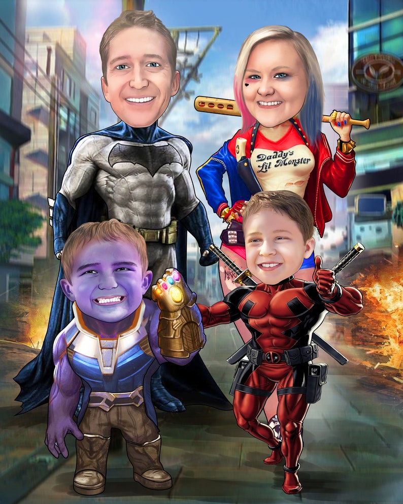 Custom Characters Theme-get Your Own Portrait From Your | Etsy