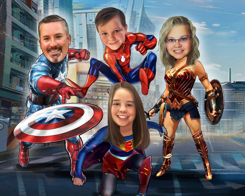 Custom Characters Theme-get Your Own Portrait From Your | Etsy