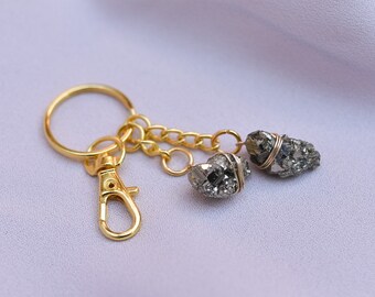 Pyrite Keychain - Etsy