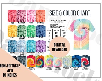 Port Co Size Chart - Etsy