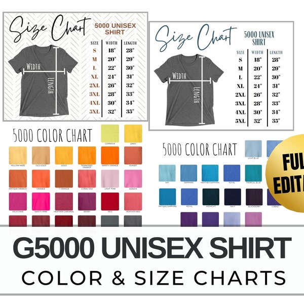 Printify Size Chart - Etsy