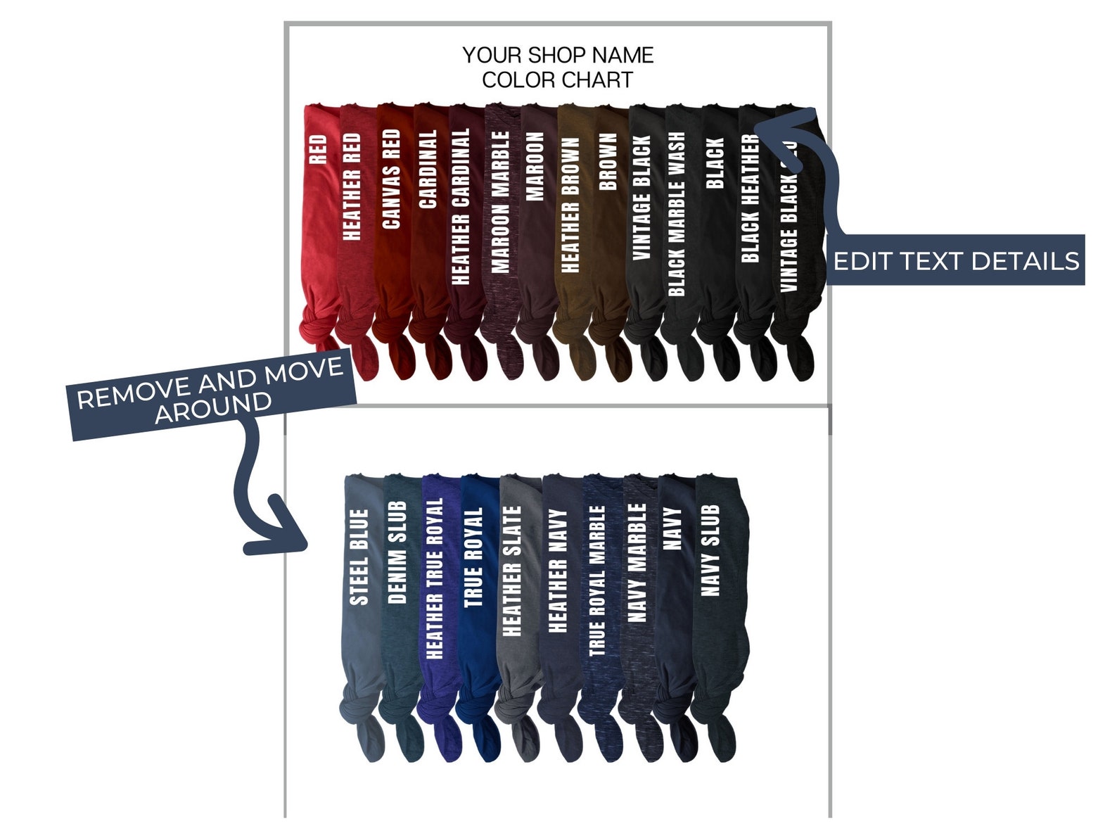 Bella Canvas 3005 Color Swatch Chart for V Neck Shirt ALL - Etsy Canada