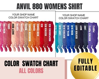 Color Chart Anvil - Etsy