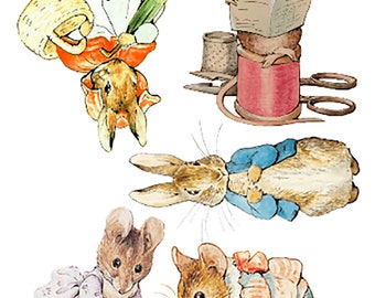 Gorgeous Peter Rabbit and Friends Vinyl Decals Stickers | Etsy