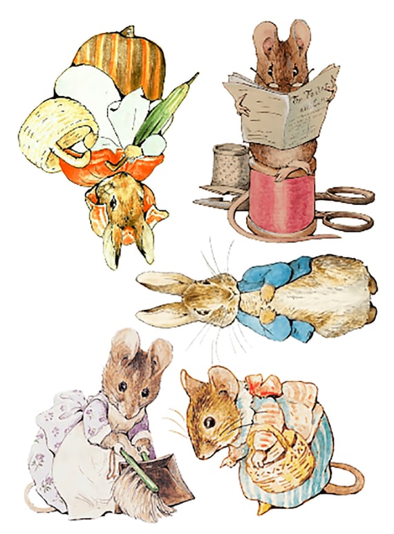 Gorgeous Peter Rabbit and Friends Vinyl Decals Stickers | Etsy