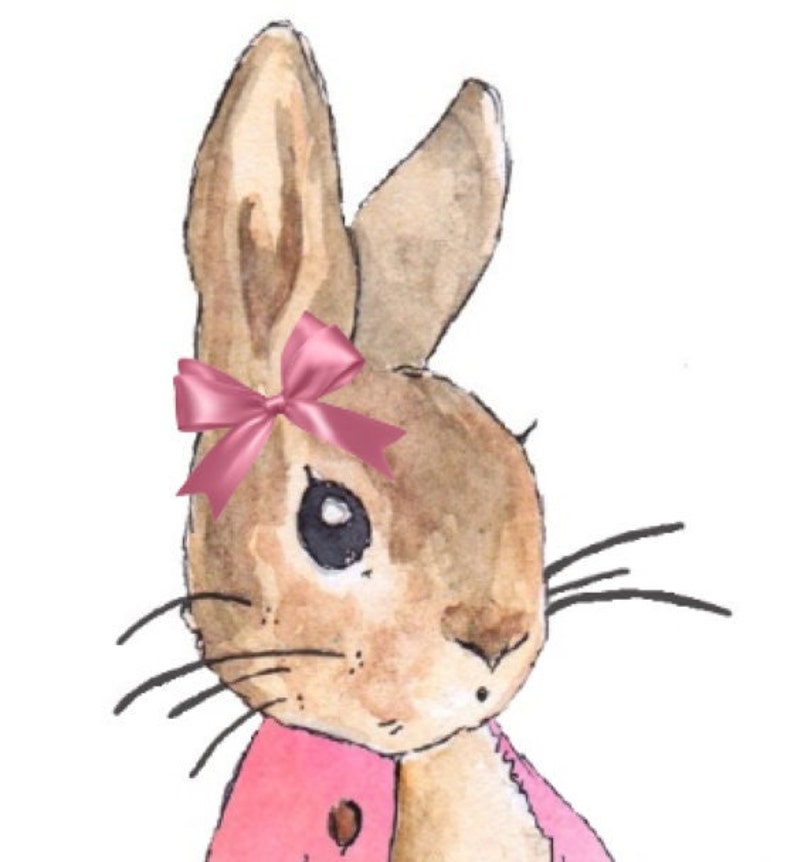 Gorgeous FLOPSY Rabbit Vinyl Decal Sticker Digitally Cut - Just Peel ...