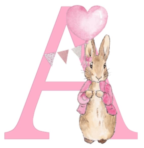 Gorgeous Flopsy Bunny Vinyl Decal Sticker Digitally Cut Just - Etsy