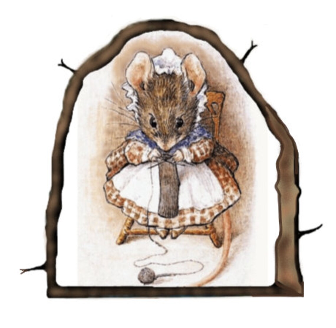 Cute MOUSE in a Hole Transparent Vinyl Decal trompe - Etsy