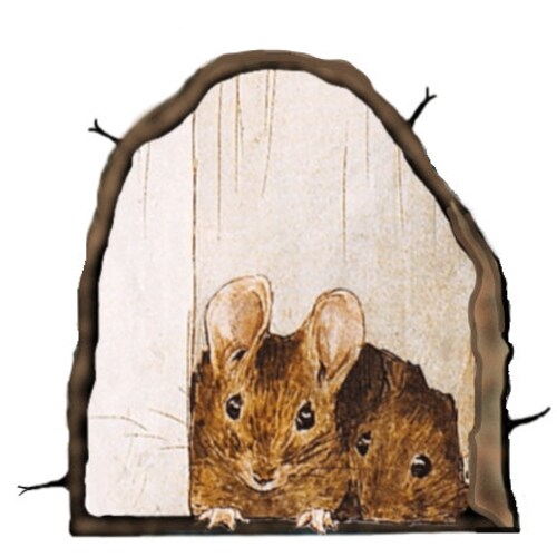 Cute Mouse in a Hole Transparent Vinyl Decal trompe - Etsy