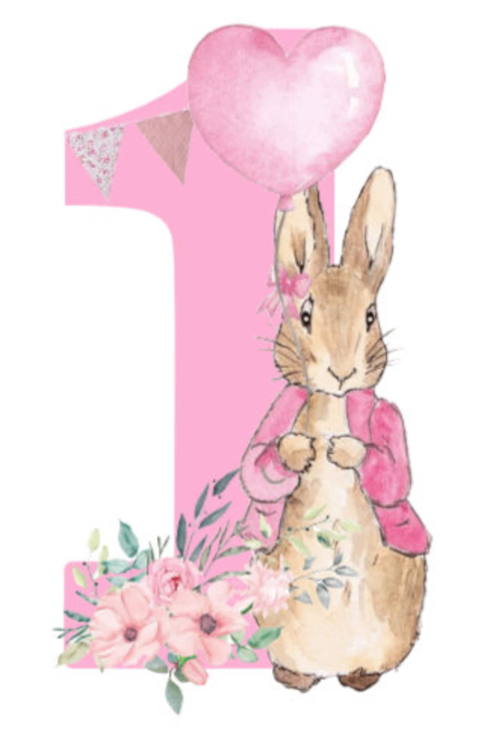 Gorgeous Flopsy Bunny Vinyl Decal Sticker Digitally Cut - Just Peel and ...