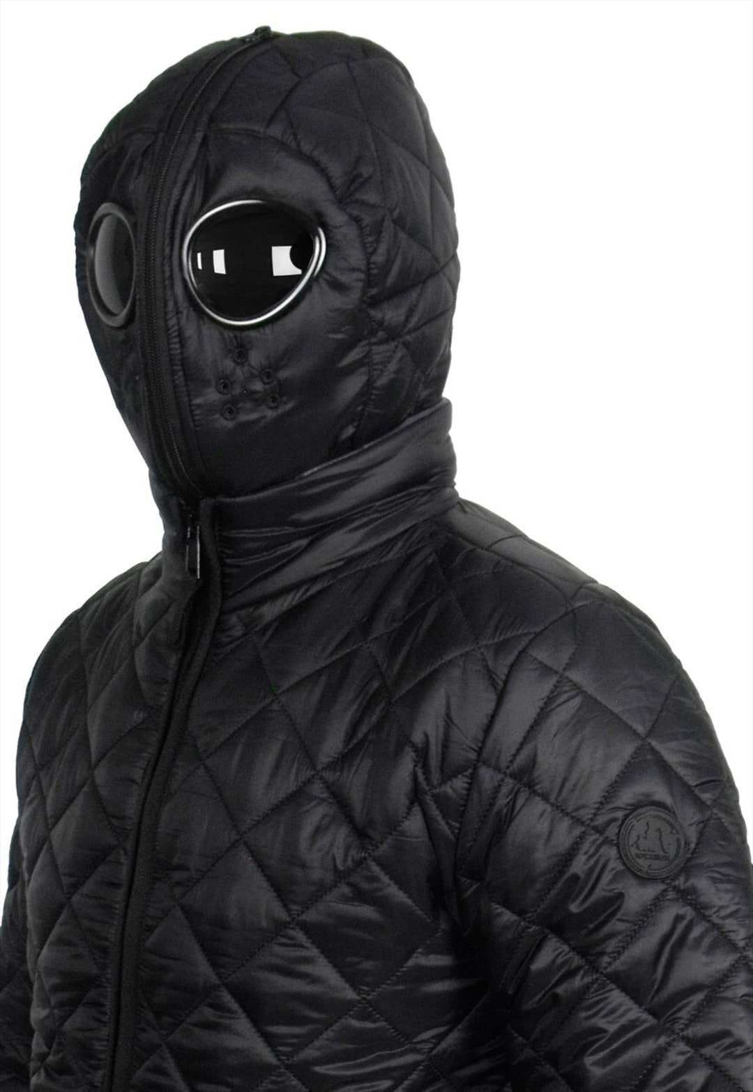 Men's Quilted Jacket: Detachable Goggle Hood, Windproof Coat - Etsy Canada