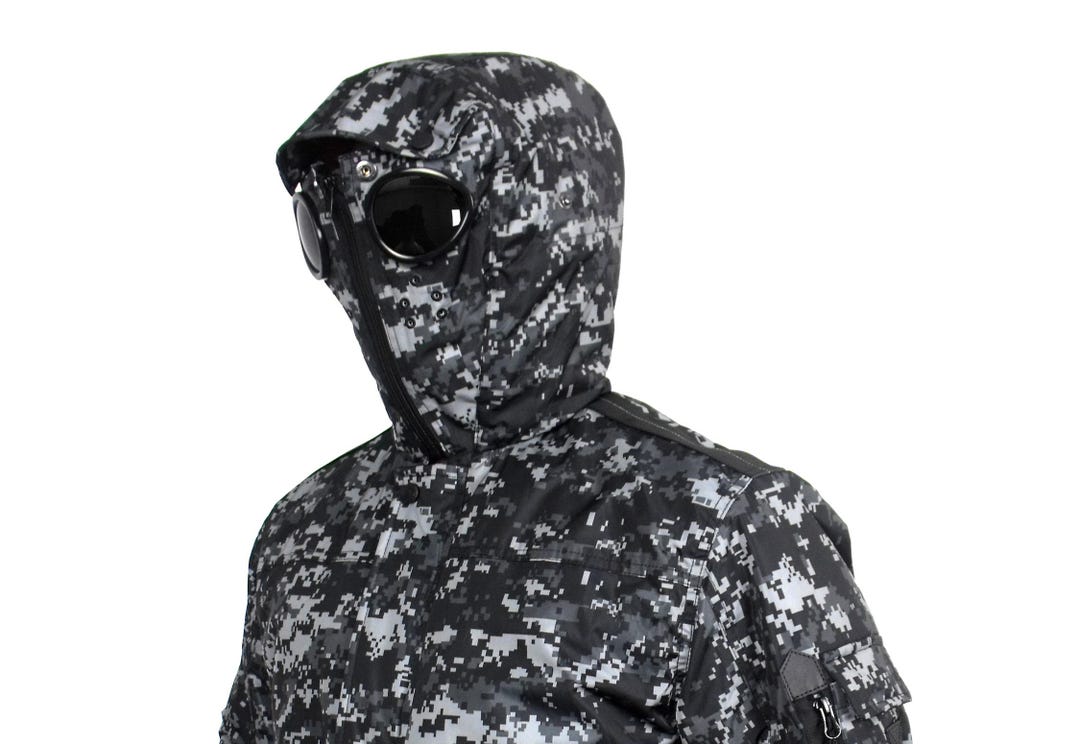 Mens Mid-length Jacket With Goggle Hood , Infiltrator is a Streewear ...
