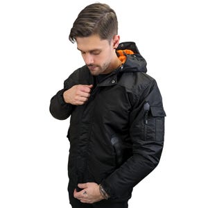 Mens Goggle Hood Jackets Infiltrator by Location , Longer Length in ...