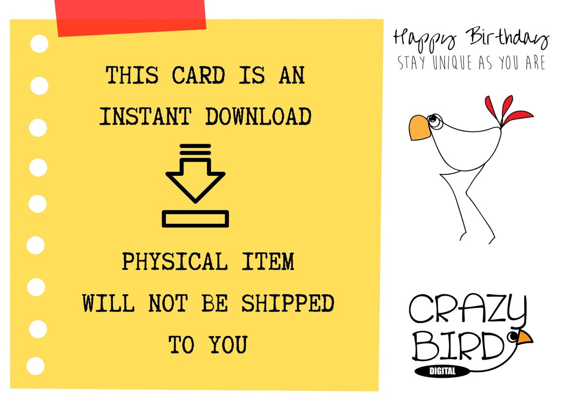 Funny Birthday Card for Him-printable Birthday Card for Friend-best ...