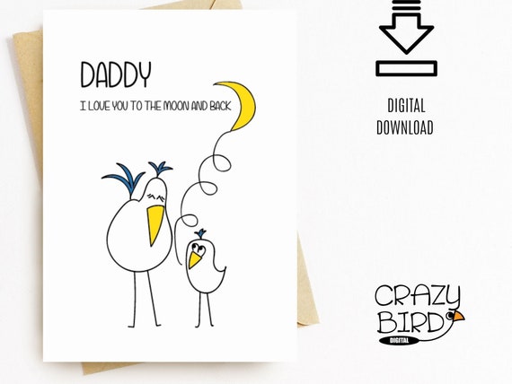 Printable Father's Day card from baby boy-Cute | Etsy