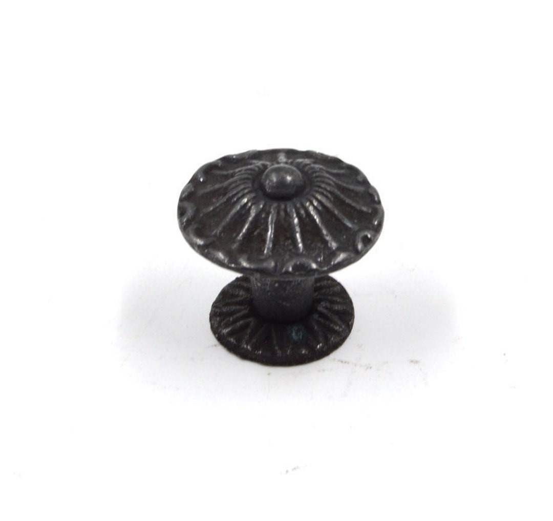 Handmade Solid Brass Rustic Knobs - Antique Bronze & Oxide Black Coated ...