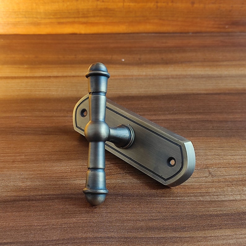 Vintage Window Handle Retro T Shape Solid Brass Traditional - Etsy