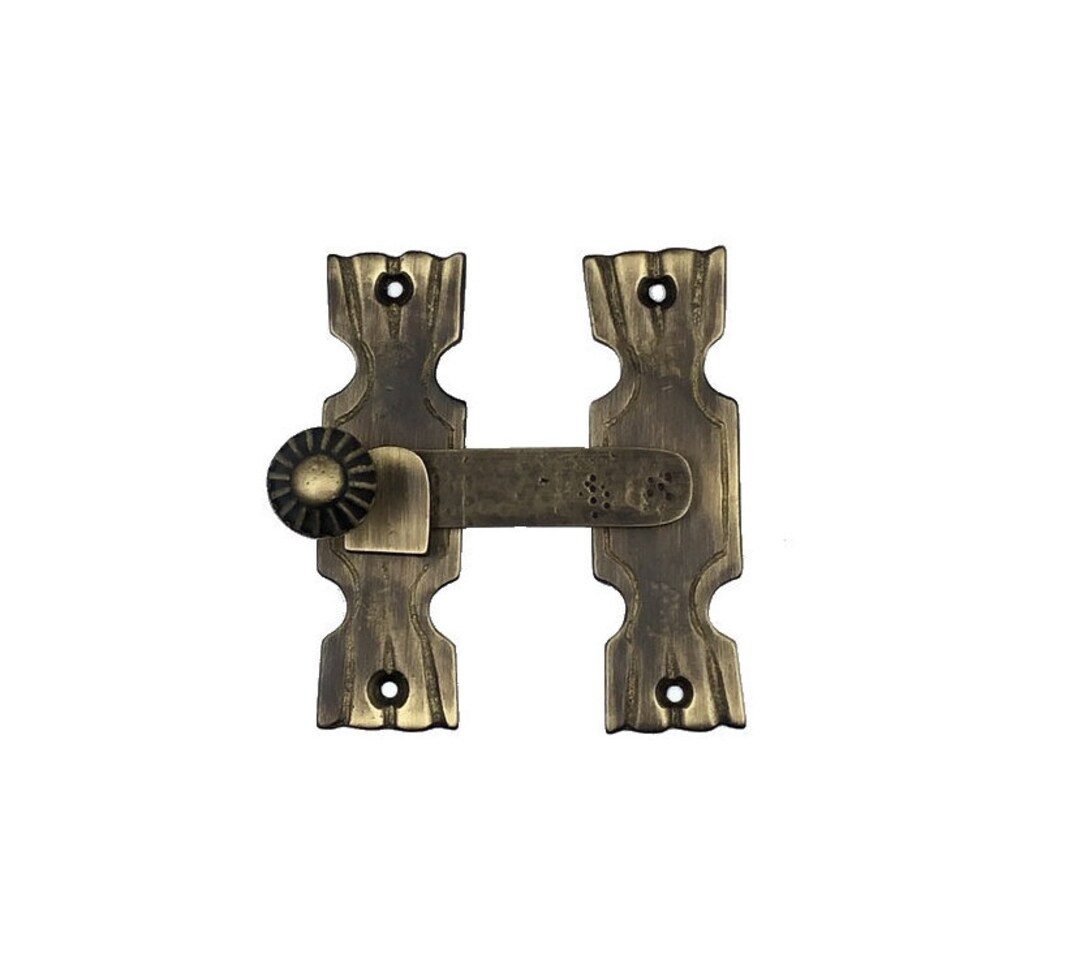 Vintage Handmade Baroque Brass Latch Lock, Antique Look Decorative ...