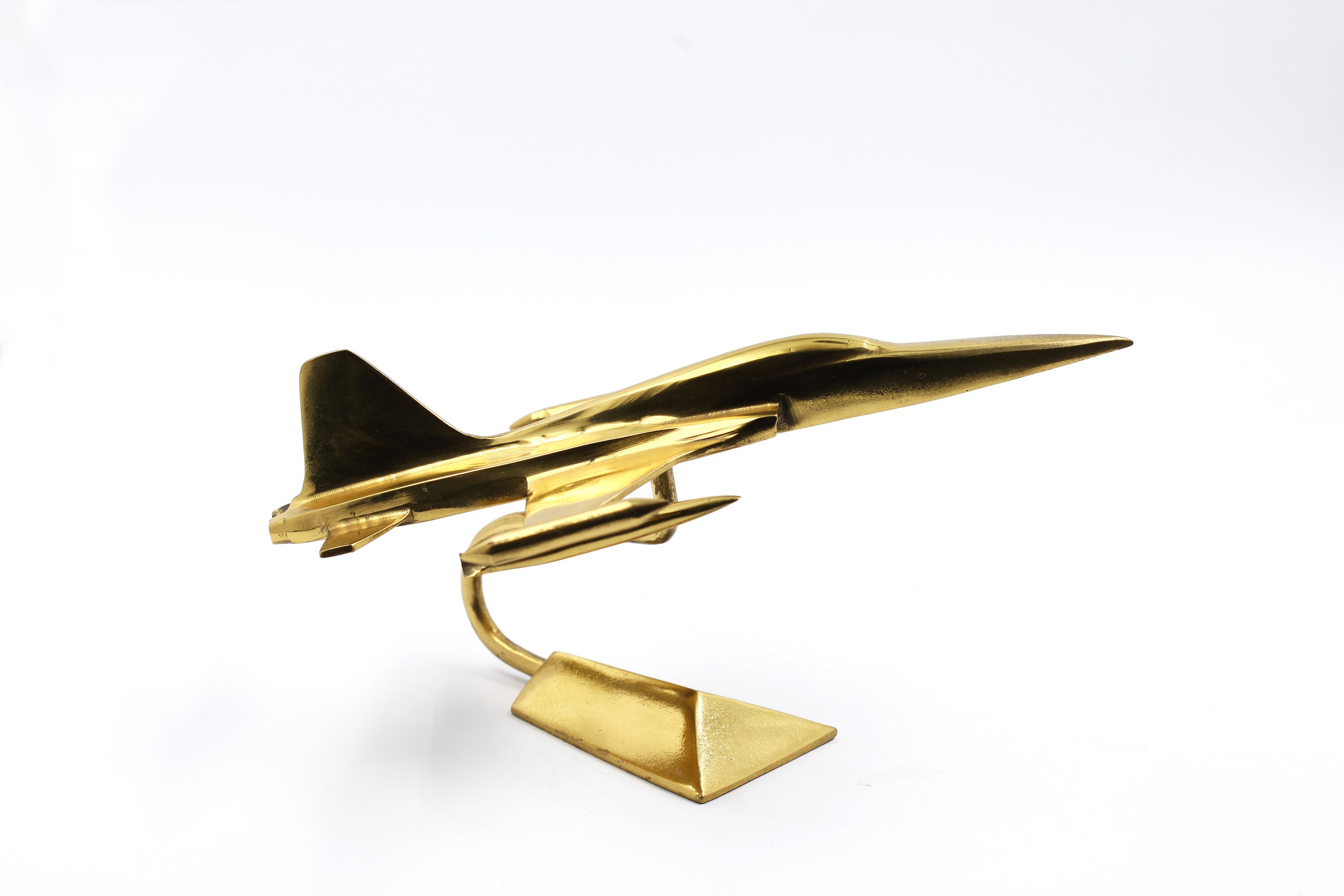 Fighter Jet Bronze Figure 1kg F104 Military Navy Jet Pilot Gift, Solid ...
