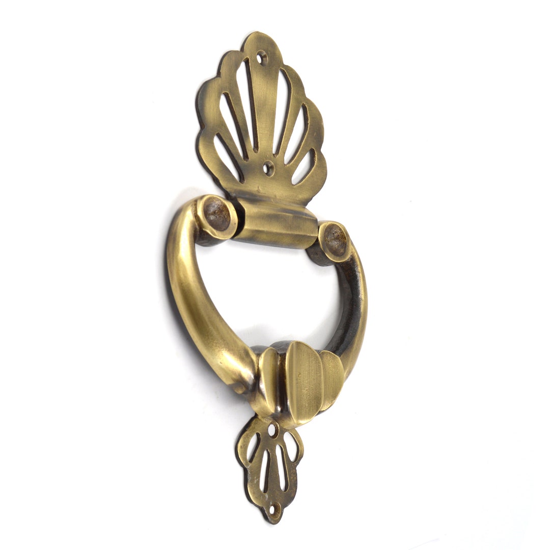 Vintage Door Knocker Baroque Design Solid Brass Handmade Antique Look ...