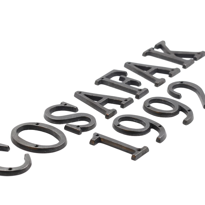 Cast Brass Letters - Etsy