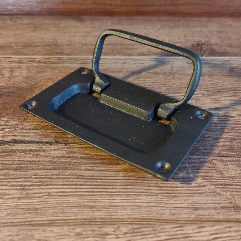 Handmade Solid Brass Flush Hatch Lifting Handle - Antique Look ...
