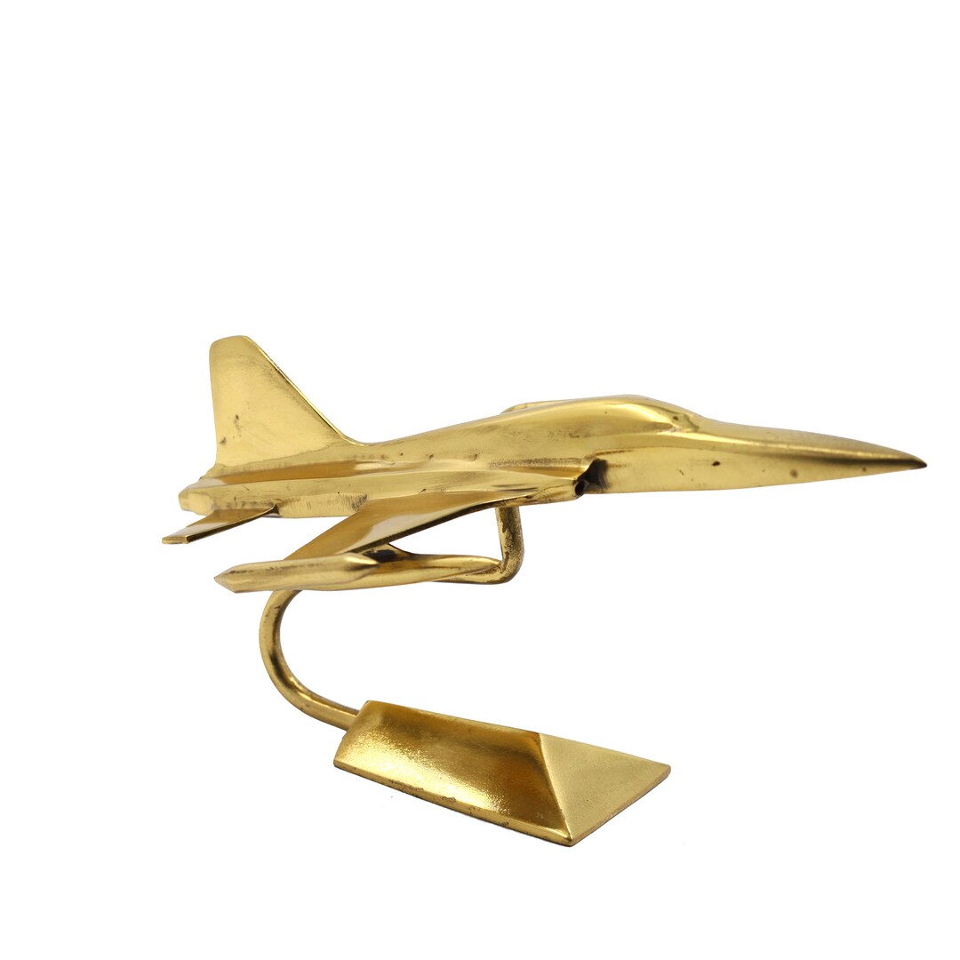 Fighter Jet Bronze Figure 1kg F104 Military Navy Jet Pilot Gift, Solid ...