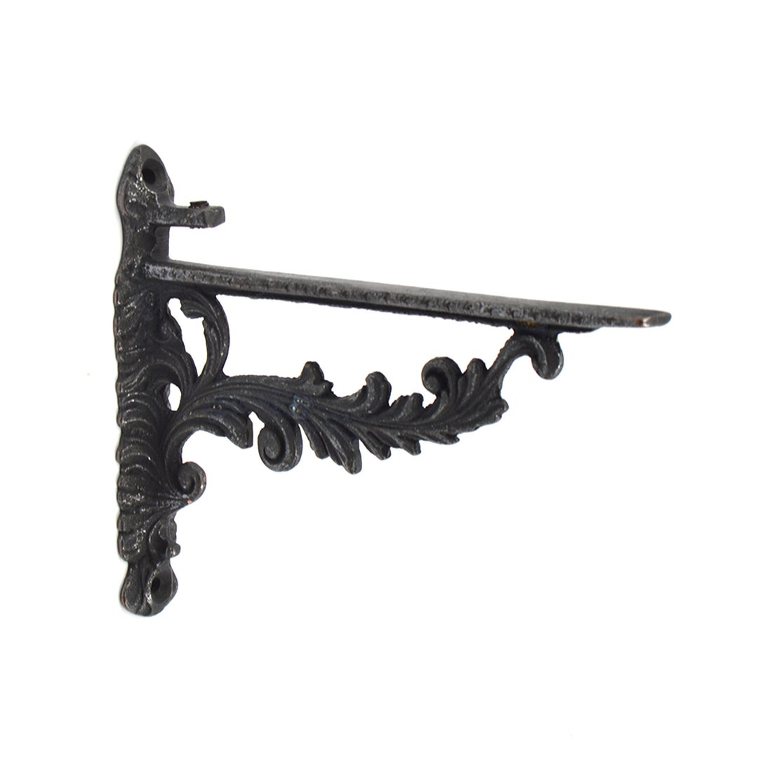 Handmade Baroque Style Shelf Bracket – Solid Brass With Floral Ornament ...