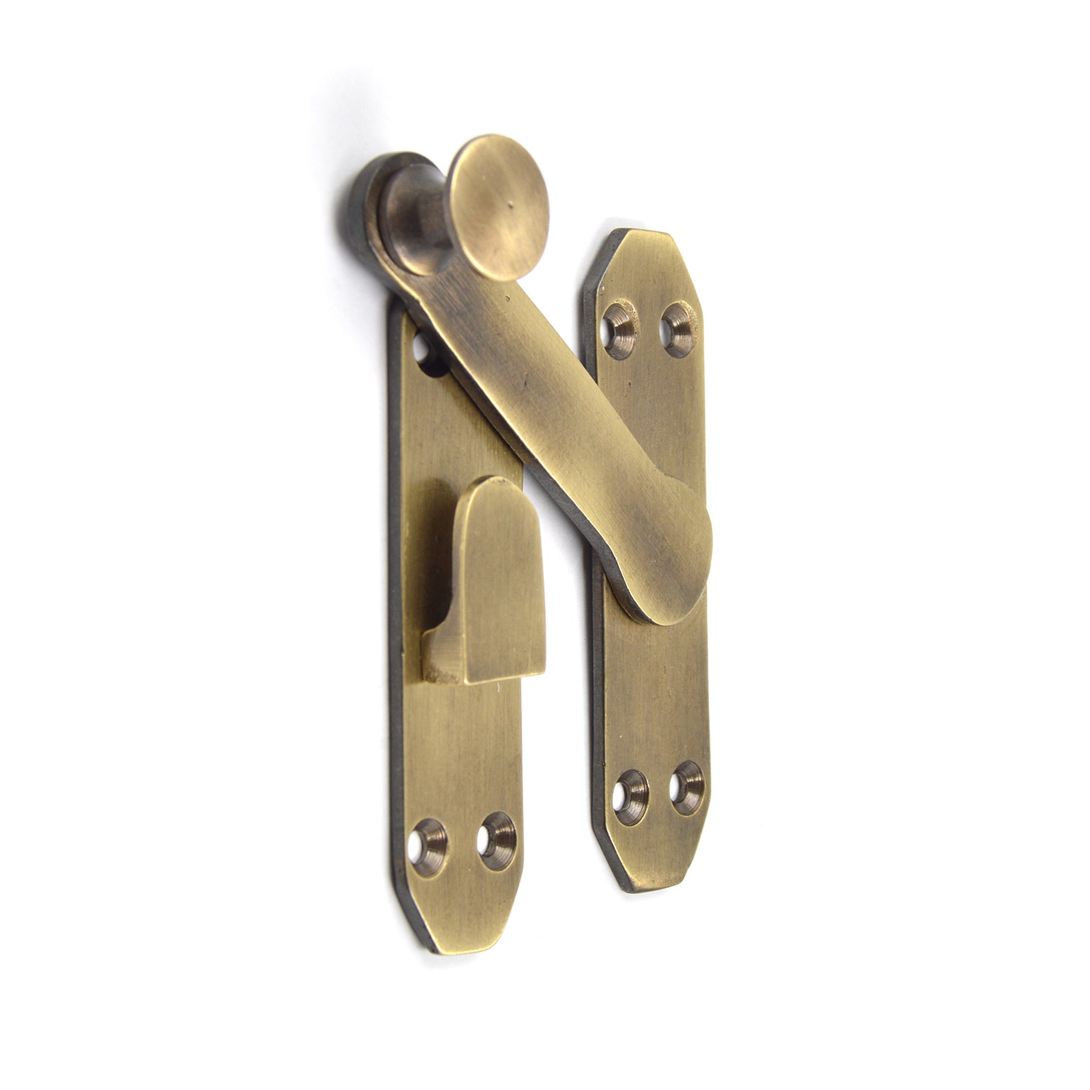Handmade Solid Brass Latch Lock – Antique Bronze or Oxide Black Coated ...