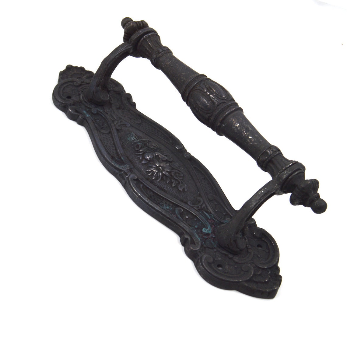 Vintage Handmade Rustic Door Pull Handle Victorian Black Solid - Etsy