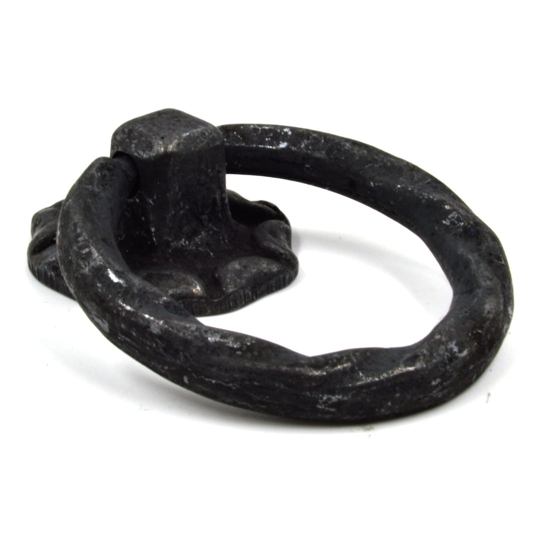 Handmade Solid Brass Swing Drawer Pull - Oxide Black Coated Finish ...